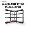 Ar Shelving Garage Series 71 in. H X 35.7 in. W X 18 in. D Metal ...