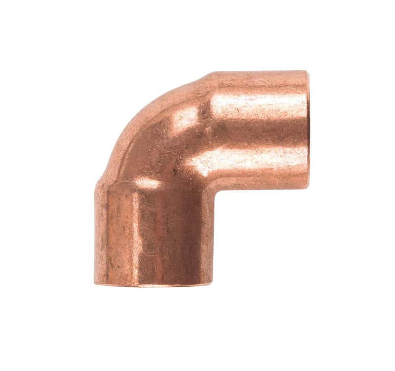 NIBCO 3/4 in. Sweat X 3/4 in. D Sweat Copper 90 Degree Elbow 1 pk Mfr# W01475C - Ace Hardware