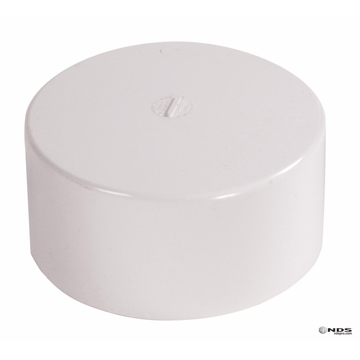 NDS Schedule 35 6 in. Hub each X 6 in. D Hub PVC Drain Cap 1 pk Mfr ...