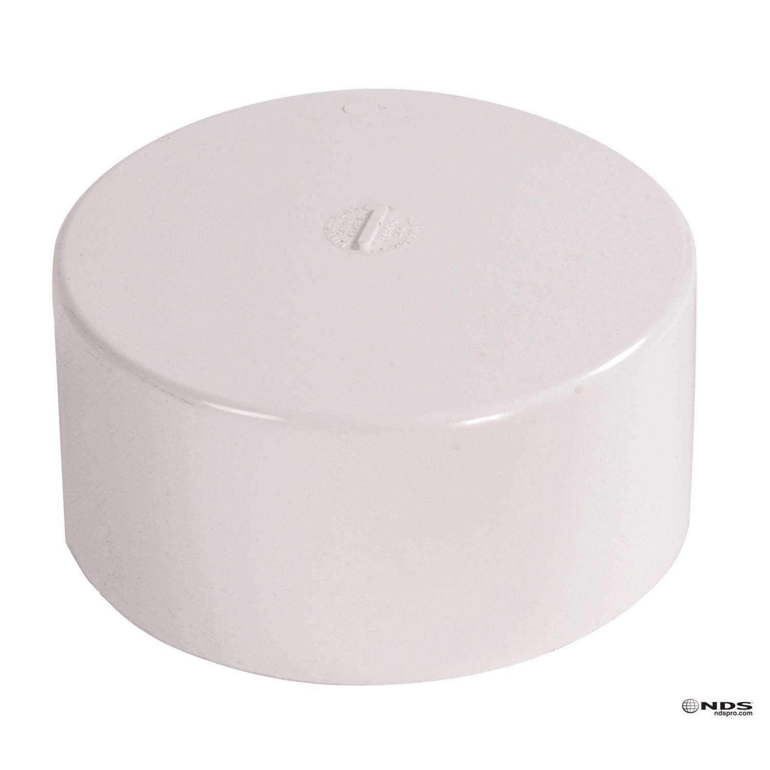 NDS Schedule 35 6 in. Hub each X 6 in. D Hub PVC Drain Cap 1 pk - Ace ...