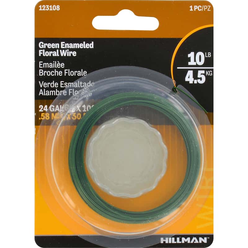 Hillman 100 ft. L Steel 24 Ga. Floral Wire - Ace Hardware