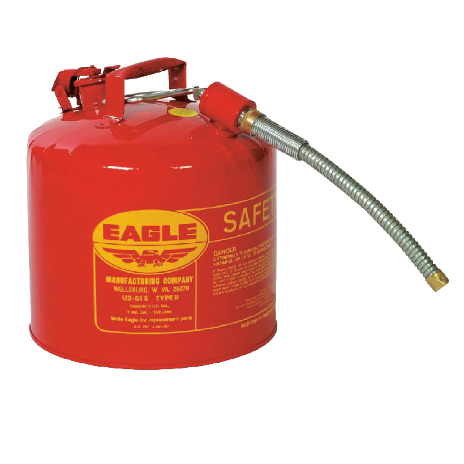 Eagle Steel Safety Gas Can 5 gal Mfr# U251S - Ace Hardware