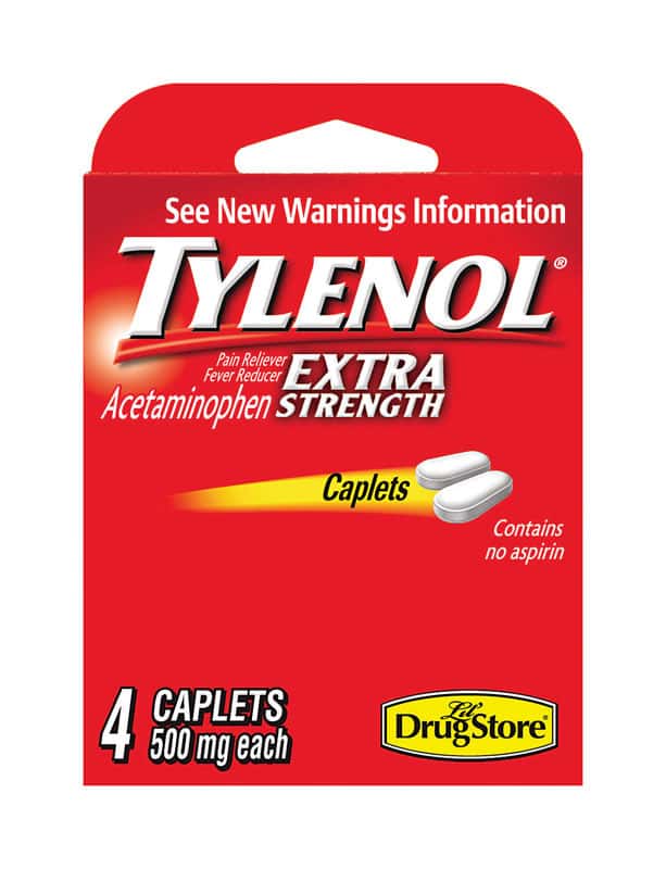 Tylenol Lil Drugstore Extra Strength Acetaminophen 4 ct - Ace Hardware