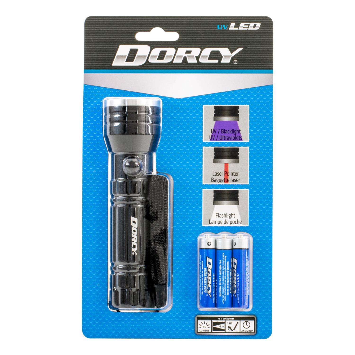 Dorcy Active Series 35 lm Black LED Cell Flashlight AAA Battery - Ace ...