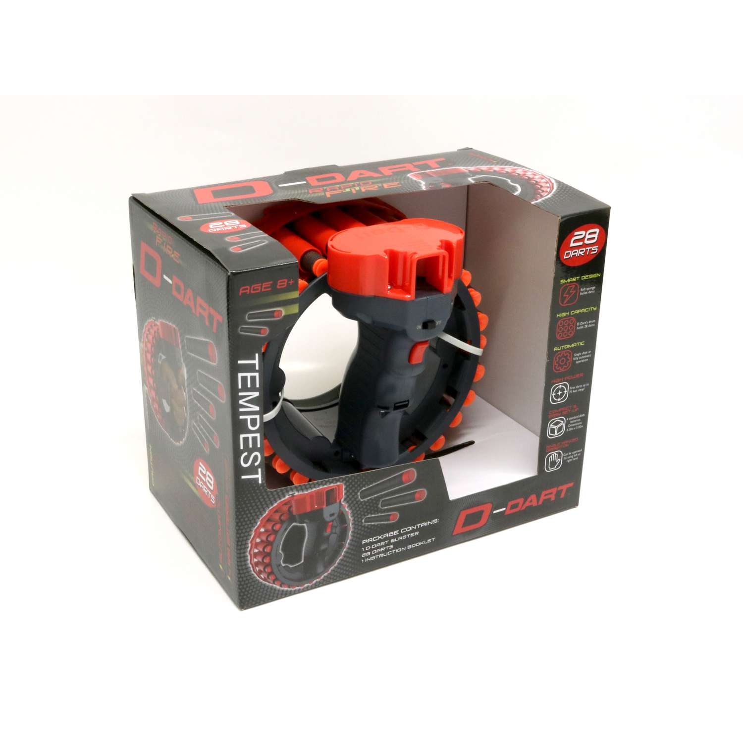 D-Dart Dart Gun Toy Plastic Black/Red - Ace Hardware