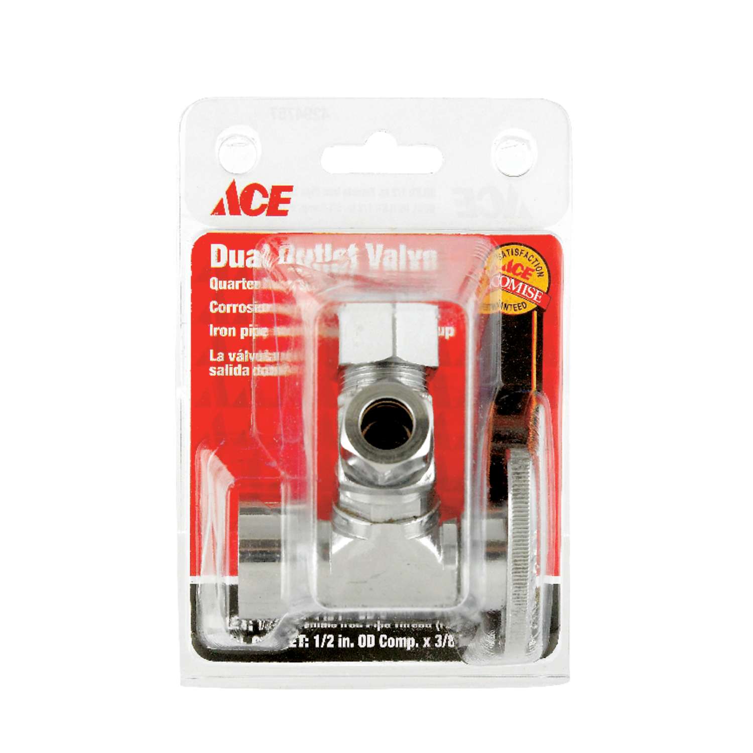 Ace 1/2 in. FPT x 1/2 in. FPT Brass Dual Shut-Off Valve - Ace Hardware