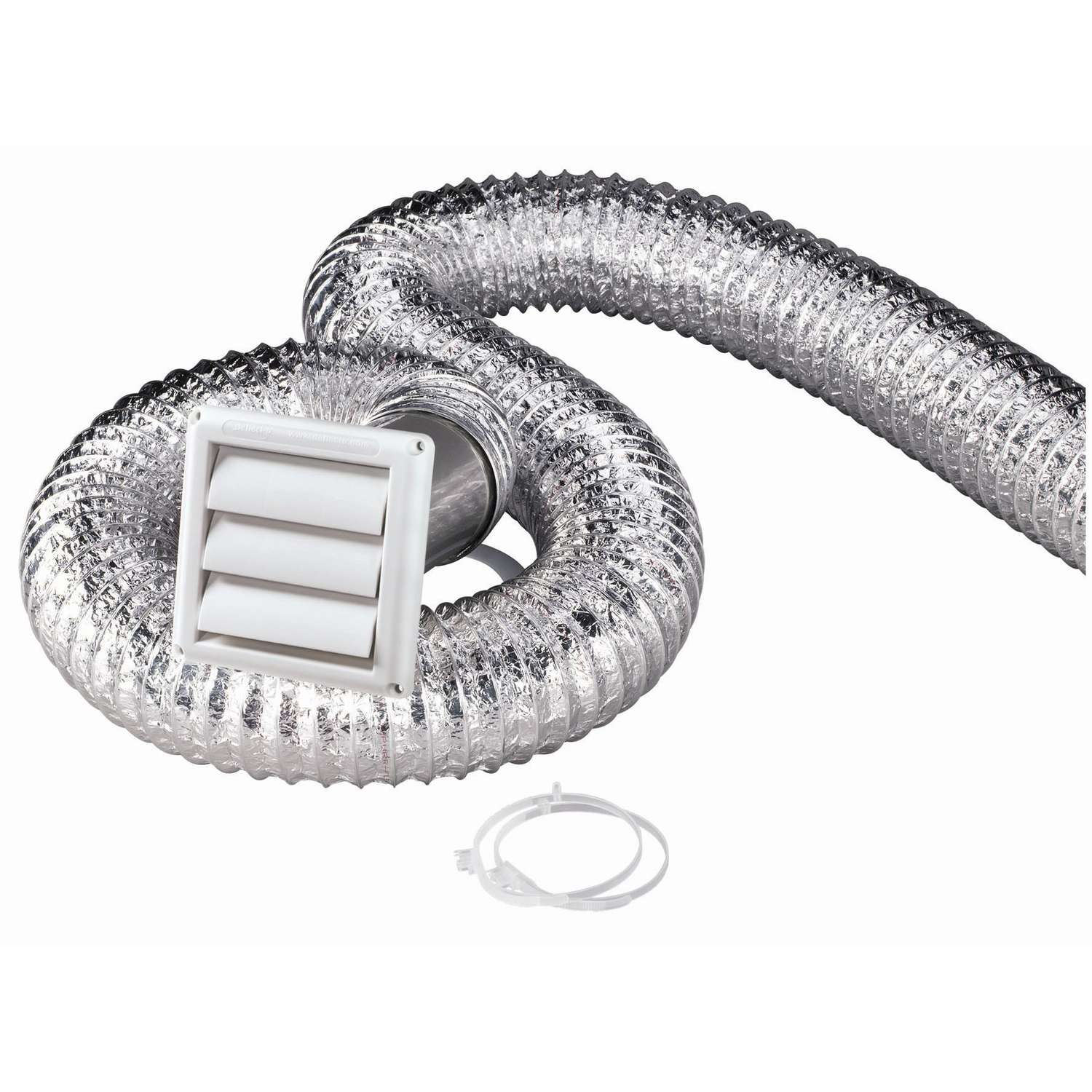 Deflect-O Supurr-Flex 96 in. L X 4 in. D Silver/White Aluminum Dryer ...