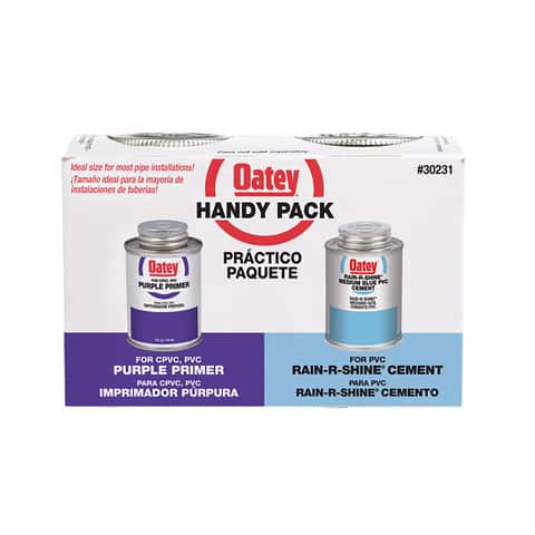 Oatey Rain-R-Shine Handy Pack Blue Primer and Cement For PVC 2 pk - Ace ...