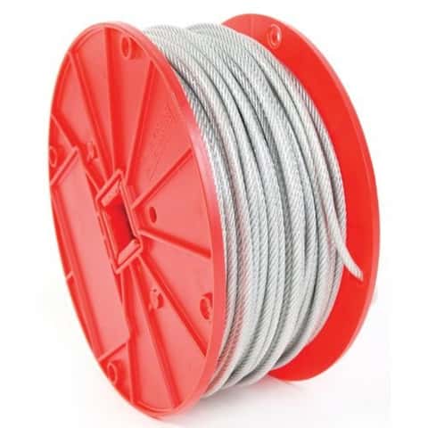Baron Galvanized Galvanized Steel 0.125 in. D X 500 ft. L Cable Mfr ...