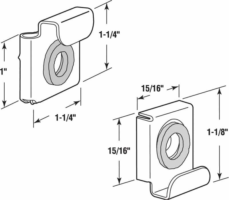 Prime-Line Chrome Adjustable Mirror Clip Set Small 2 pk 20 lb. - Ace ...