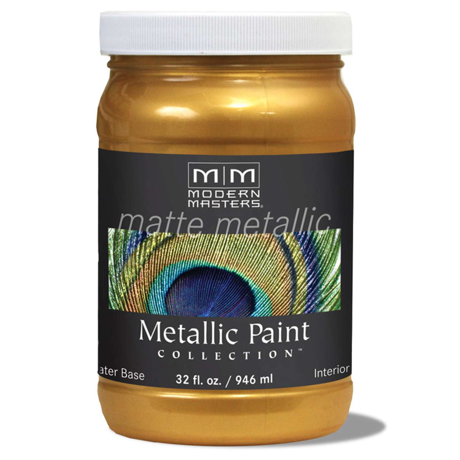 Modern Masters Shimmer Matte Olympic Gold Metallic Paint 1 qt - Ace ...