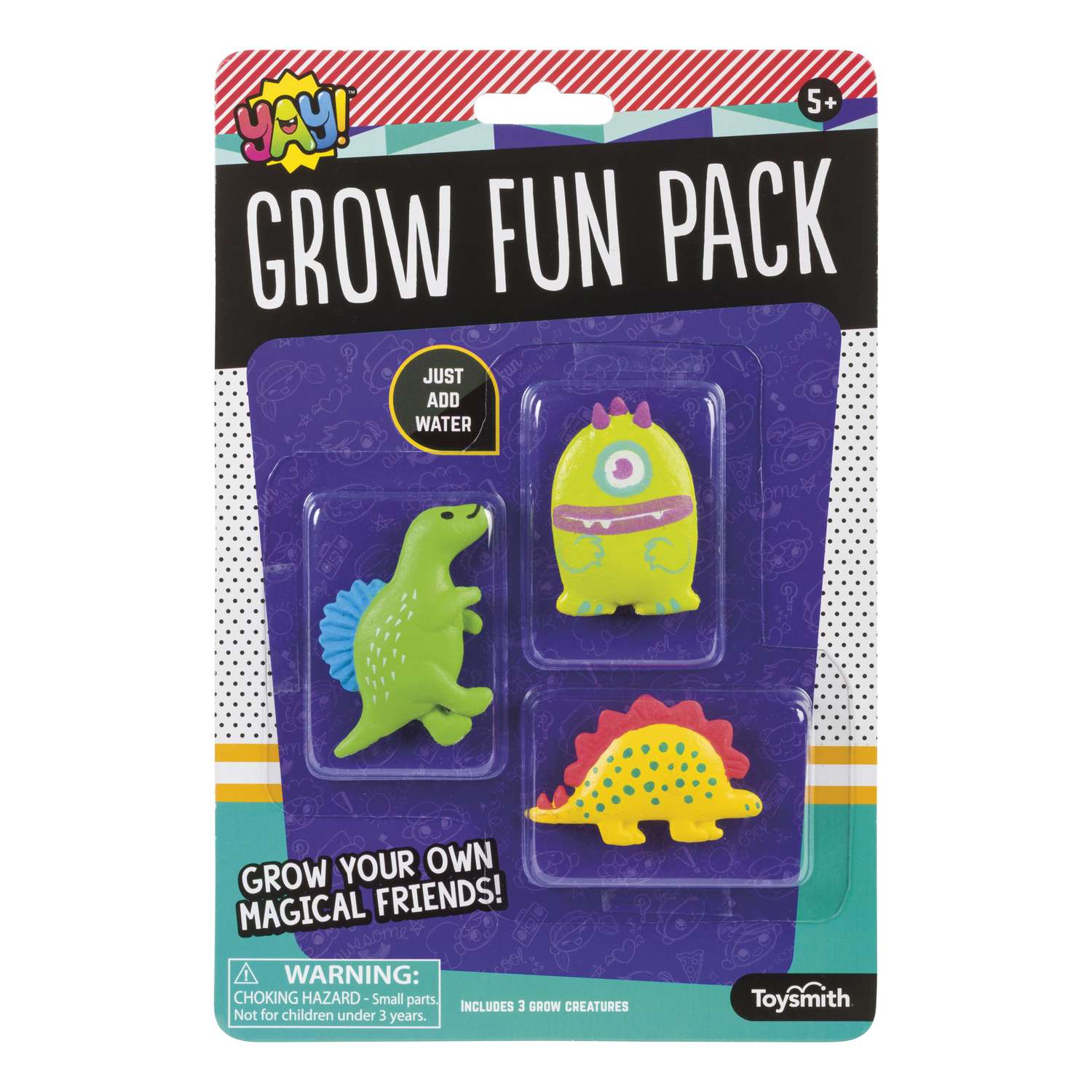 Toysmith Yay! Grow Fun Pack Plastic Multicolored 3 pc - Ace Hardware
