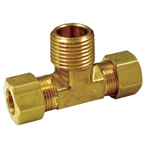 5/8 in. Compression X 5/8 in. D Compression Brass Tee - Ace Hardware