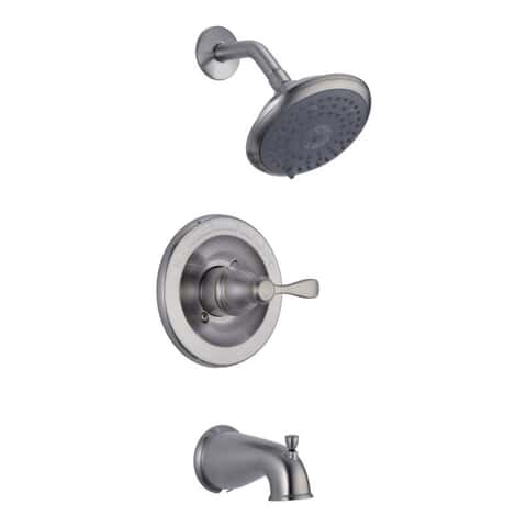 Delta Monitor 1-Handle Brushed Nickel Tub and Shower Faucet - Ace Hardware