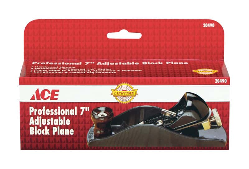Ace 7 in. L X 1.6 in. W Block Plane Cast Iron Black - Ace Hardware