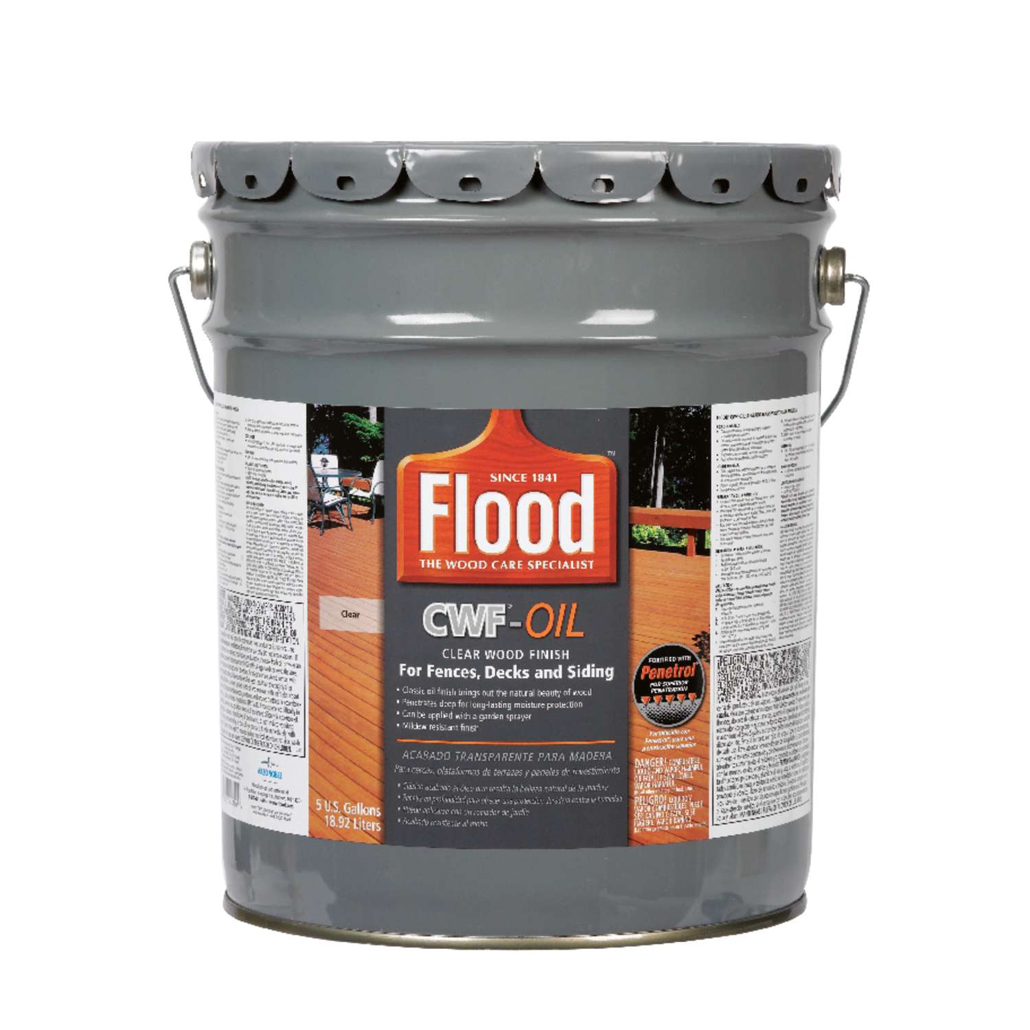 Flood CWF OIL Matte Natural Oil-Based Wood Finish 5 gal. - Ace Hardware