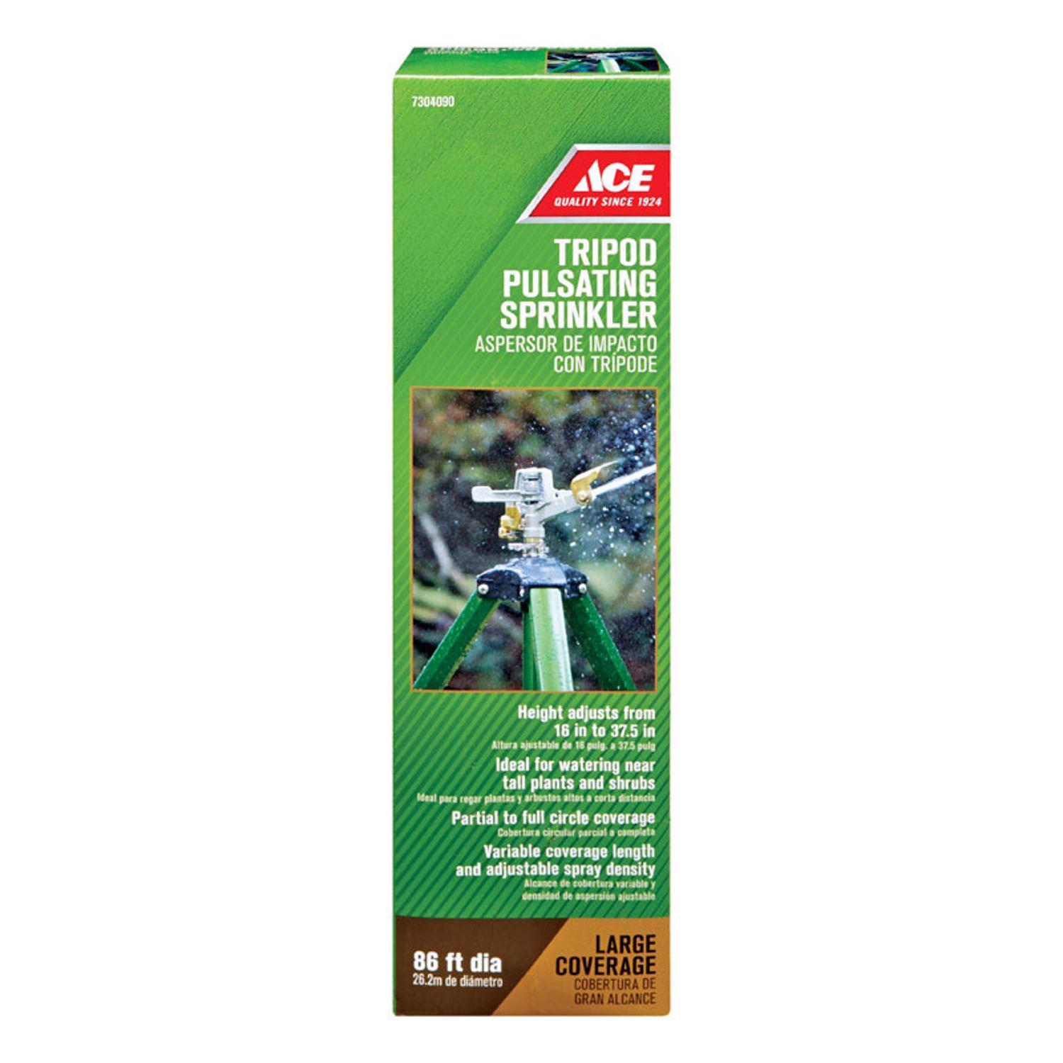 Ace Aluminum Tripod Base Impulse Sprinkler 6358 sq ft 1 pk Mfr# 97407 ...