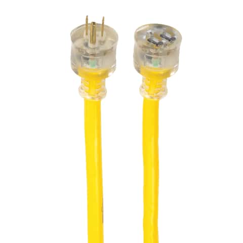 Yellow Jacket Outdoor 100 ft. L Yellow Extension Cord 10/3 SJTW - Ace ...
