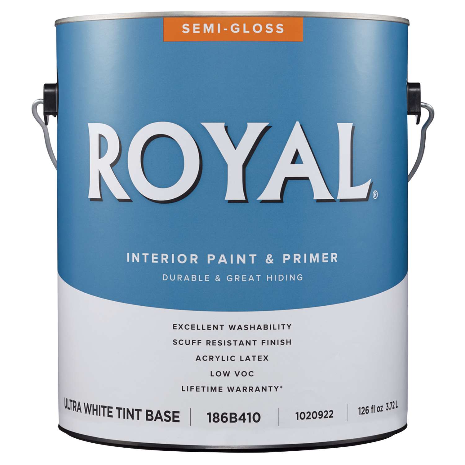 Royal Semi-Gloss Tint Base Ultra White Base Acrylic Latex Paint and ...