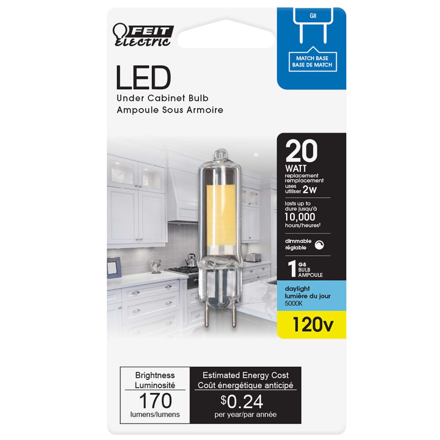 Feit G8 G8 LED Bulb Daylight 20 Watt Equivalence 1 pk - Ace Hardware