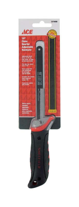 Ace 10 in. Carbon Steel Close Quarter Hacksaw Black 1 pc - Ace Hardware