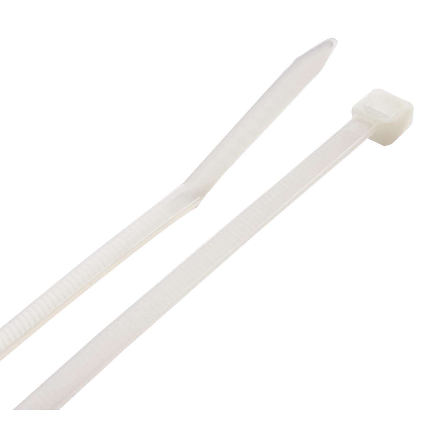 Steel Grip 11 in. L White Cable Tie 12 pk - Ace Hardware