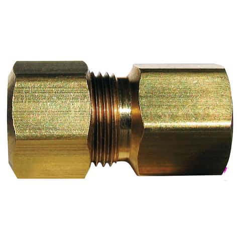 3/8 in. Compression X 1/2 in. D Female Brass Coupling - Ace Hardware