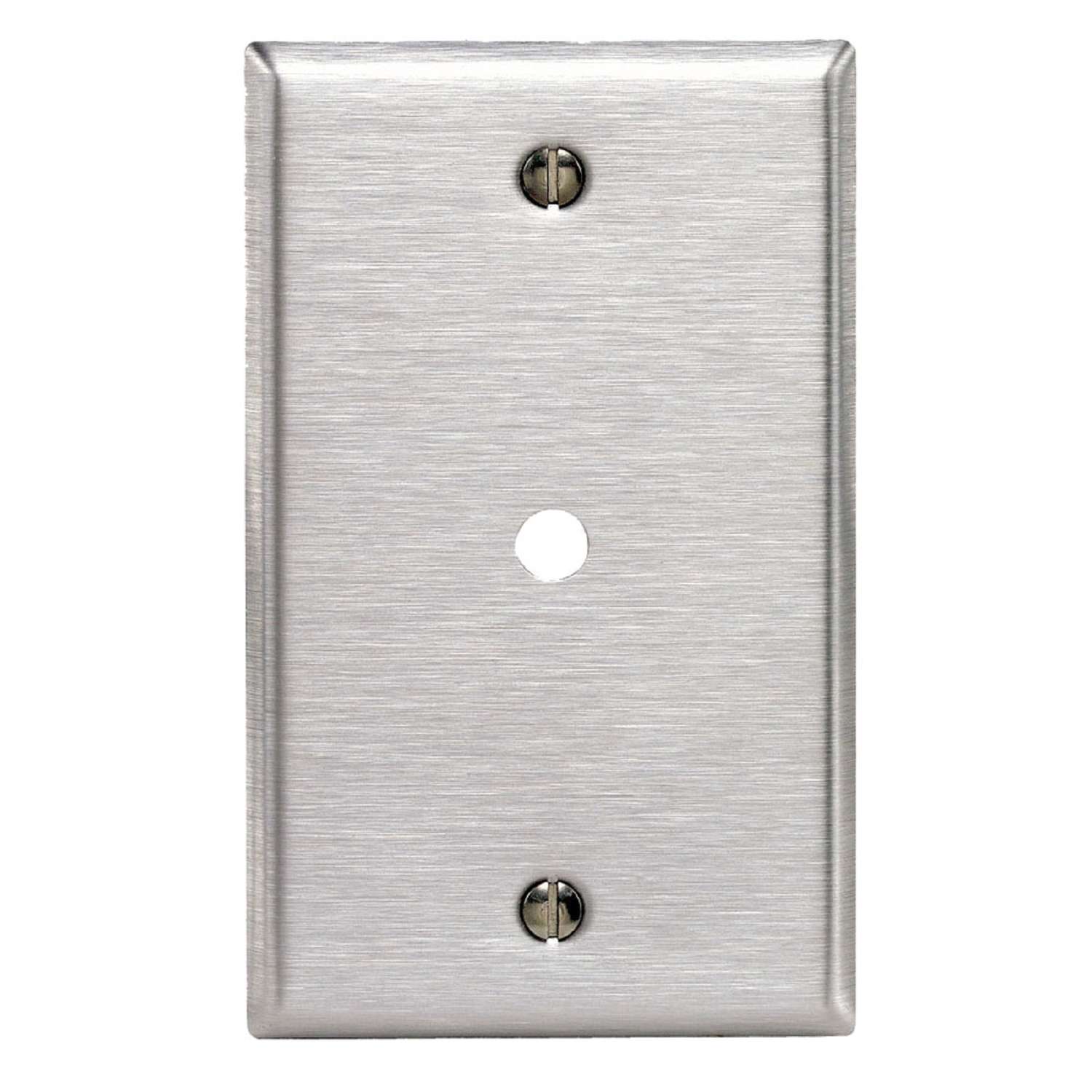 Leviton Silver 1 gang Stainless Steel Wall Plate 1 pk - Ace Hardware