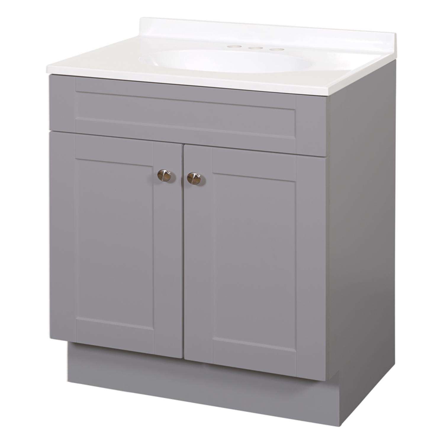 Zenith Products Zenna Home Single Gray Bathroom Vanity 36 in. W X 18 in ...