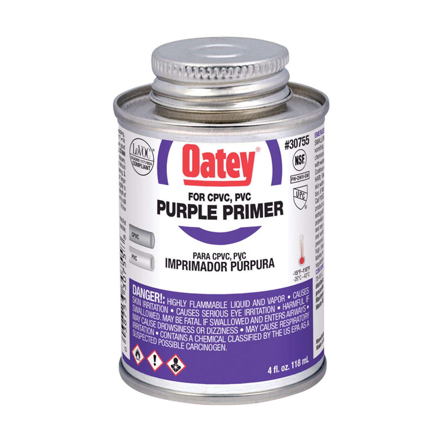 Oatey Purple Primer For CPVC/PVC 4 oz - Ace Hardware