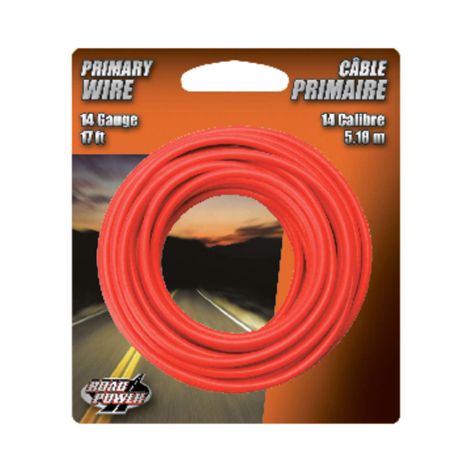 Coleman Cable 17 ft. Stranded 14 Ga. Primary Wire Red - Ace Hardware