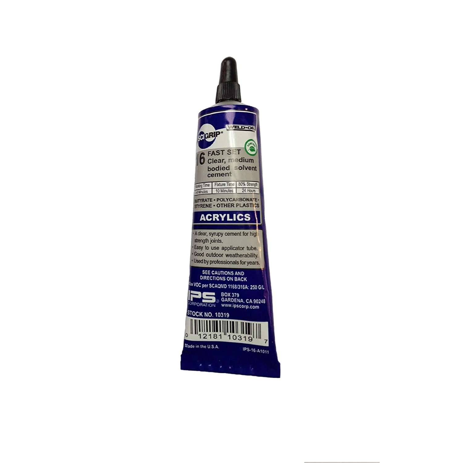 Weld-On Scigrip Clear Cement For ABS/PVC 1.5 oz - Ace Hardware