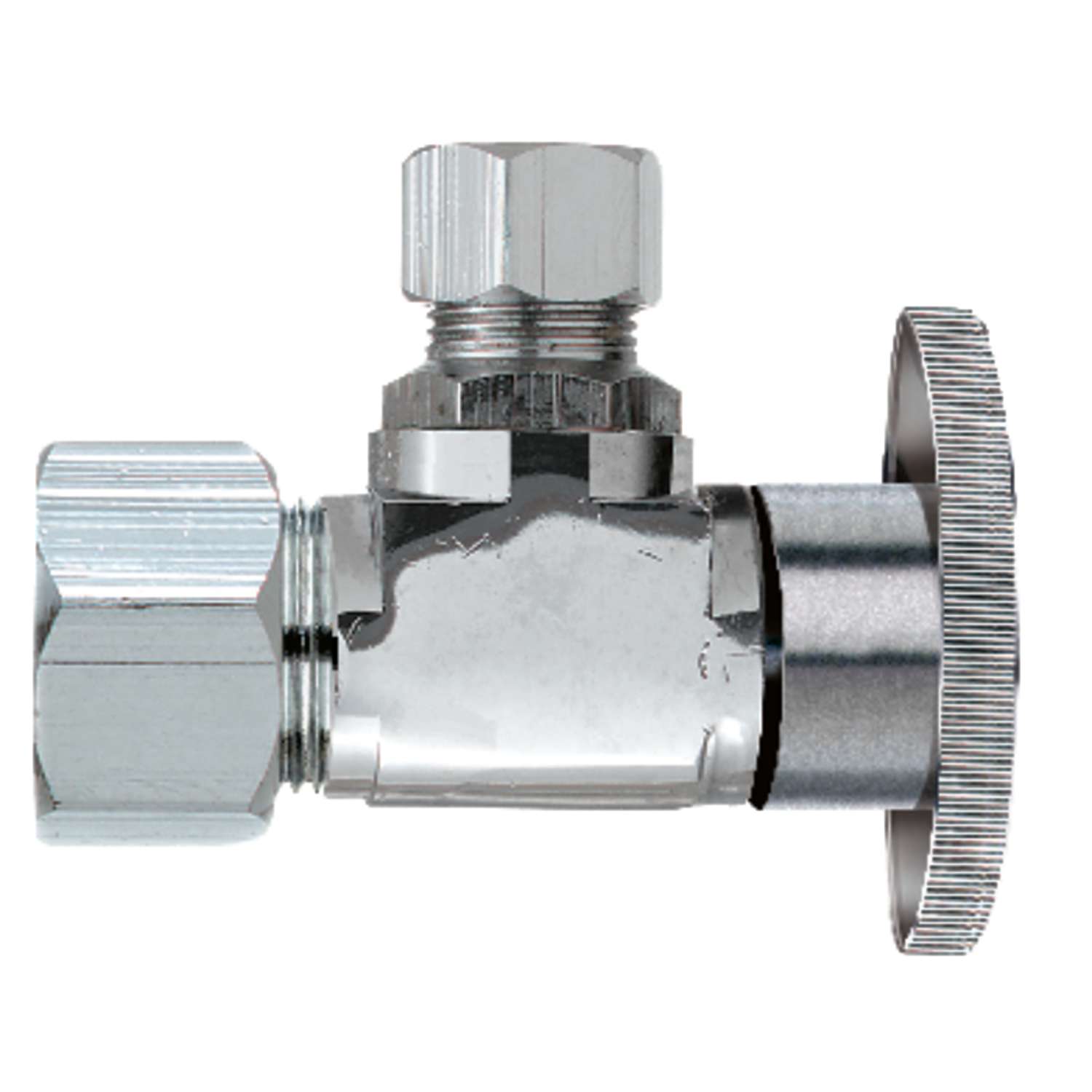 Keeney 5/8 in. Compression X 3/8 in. Compression Brass Angle Stop Valve ...