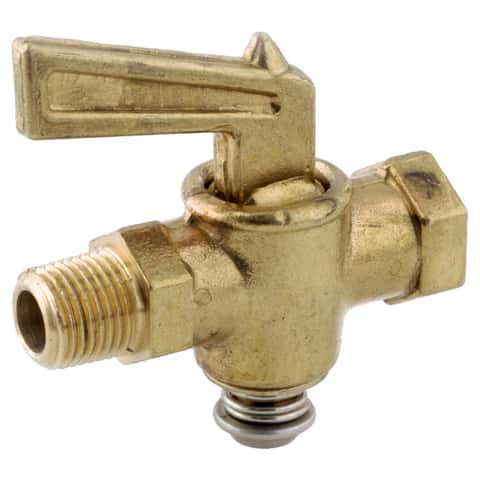 Anderson Metals 1/4 in. MIP 1/4 in. D FIP Brass Pipe Valve - Ace Hardware