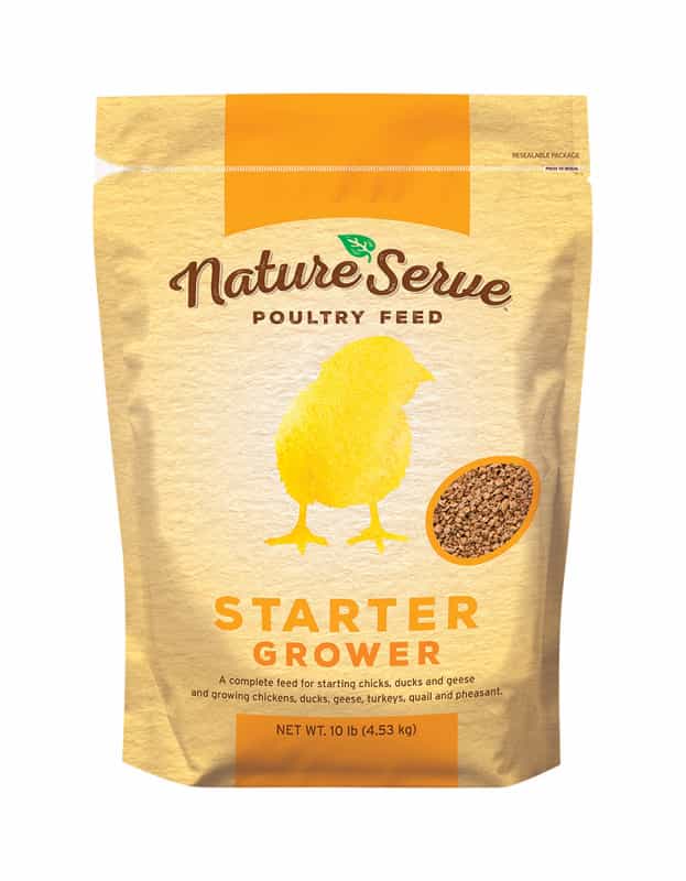 NatureServe Non-Medicated Grower/Starter Feed Crumble For Poultry 10 lb ...