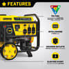 Champion Tri Fuel 6500 W 120/240 V Gas/NG/LP Portable Portable ...