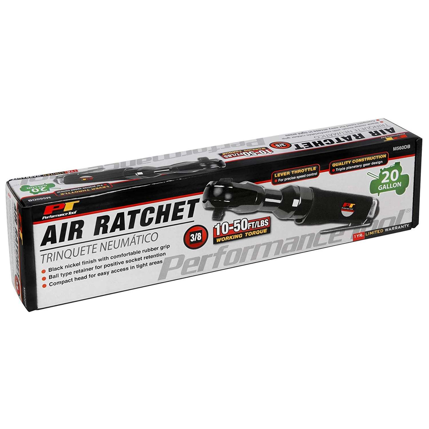 Performance Tool 3/8 in. drive Air Ratchet 50 ft/lb - Ace Hardware
