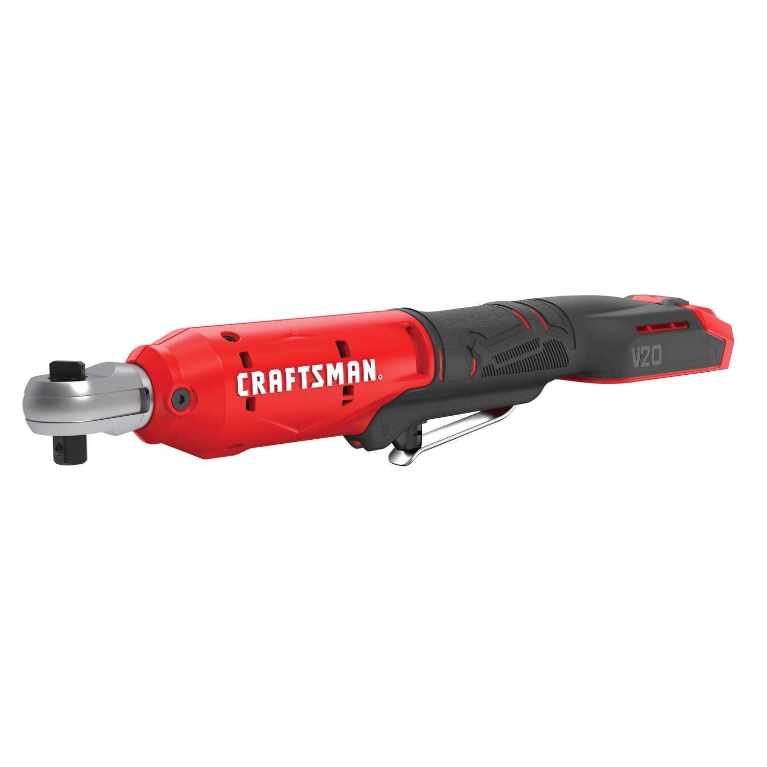 Craftsman V20 20 V 3/8 in. Brushed Cordless Ratchet Tool Only - Ace ...