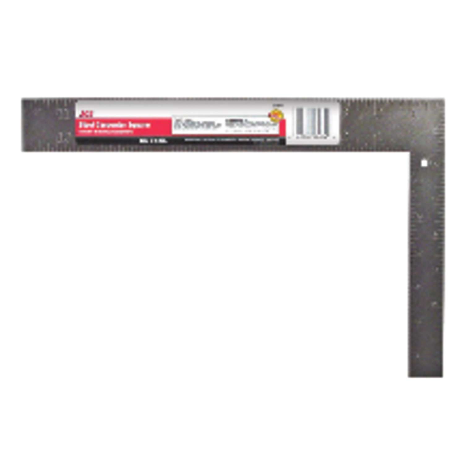 Ace 12 in. L x 8 in. H Steel Carpenter Square Silver - Ace Hardware