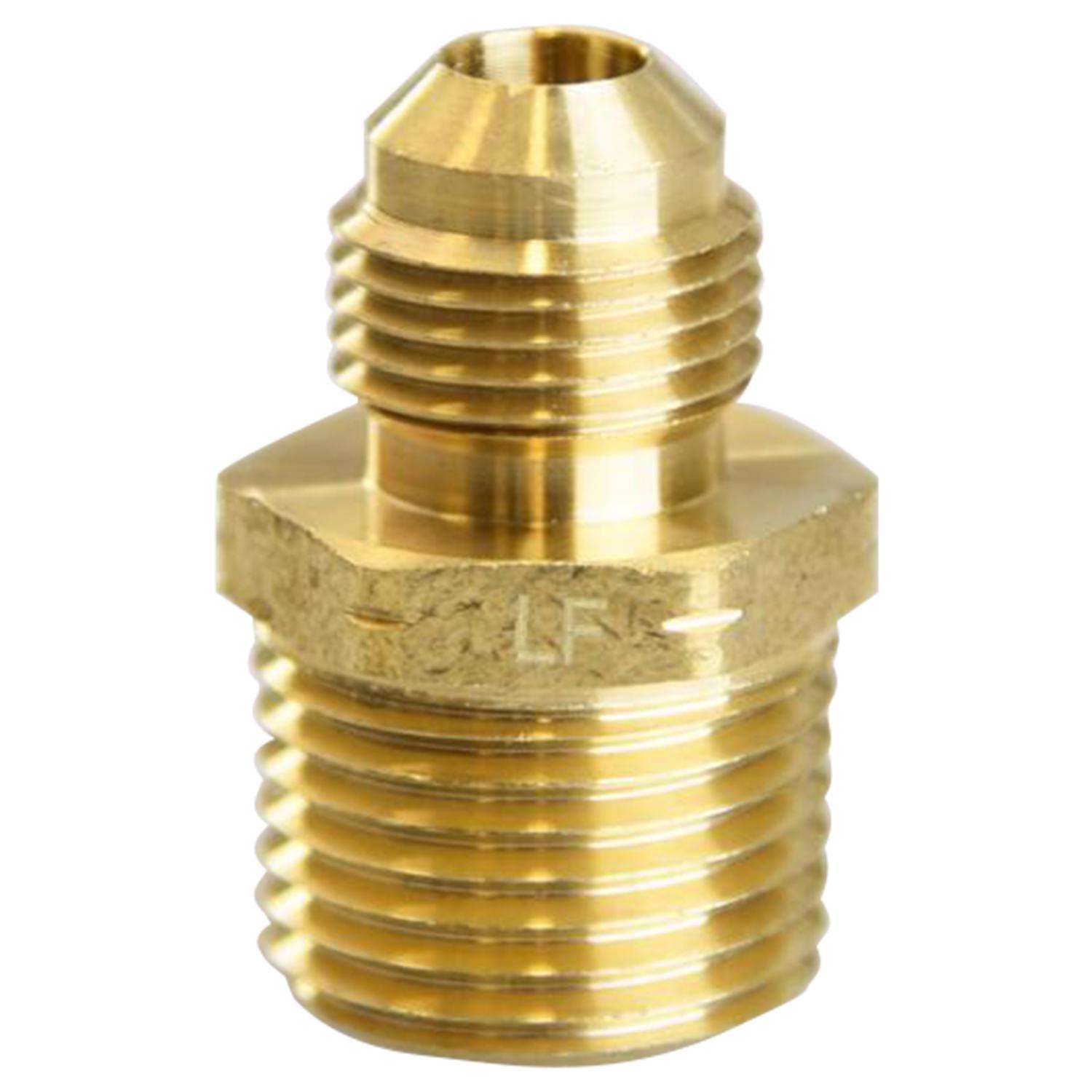 3/8 in. Flare X 1/2 in. D Male Brass Adapter - Ace Hardware