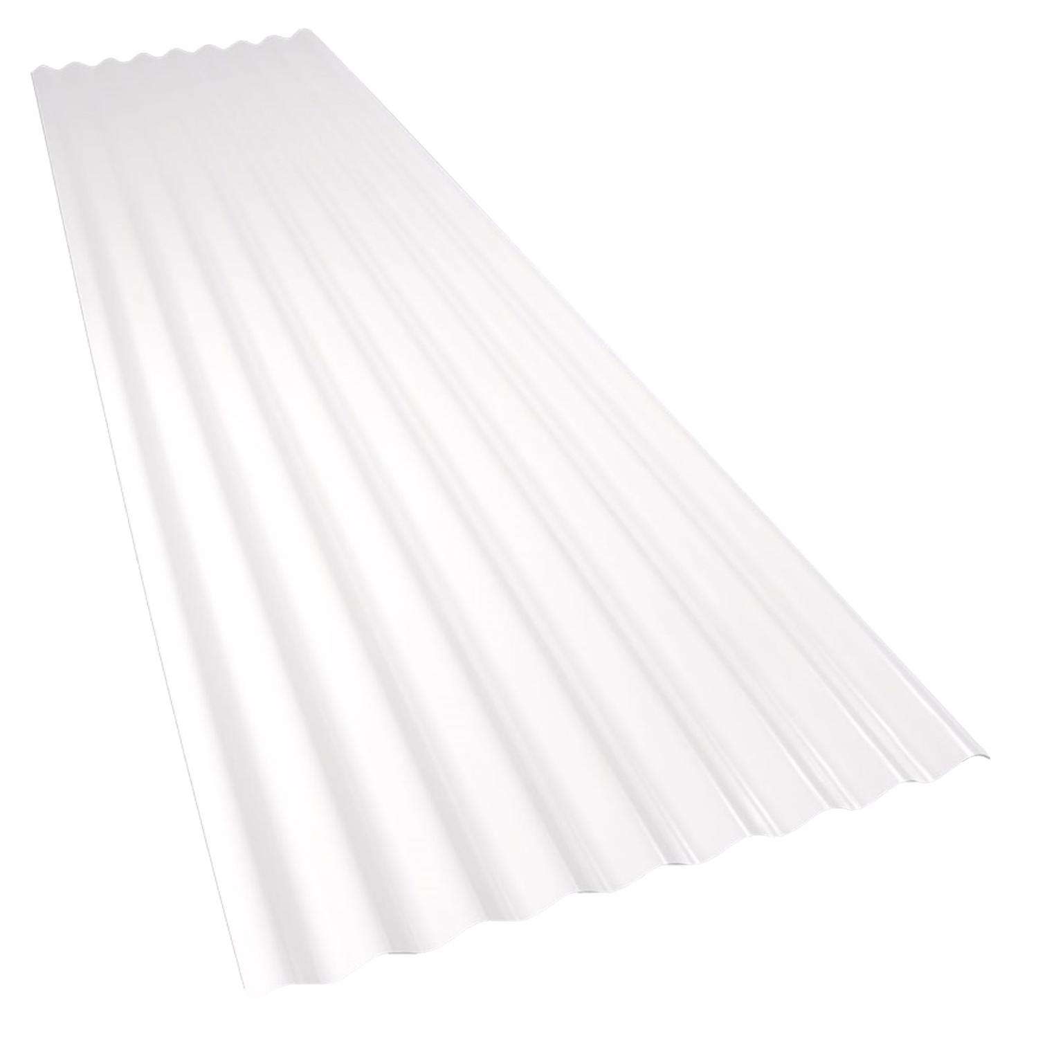 Palruf 26 in. W X 8 ft. L PVC Roof Panel White - Ace Hardware
