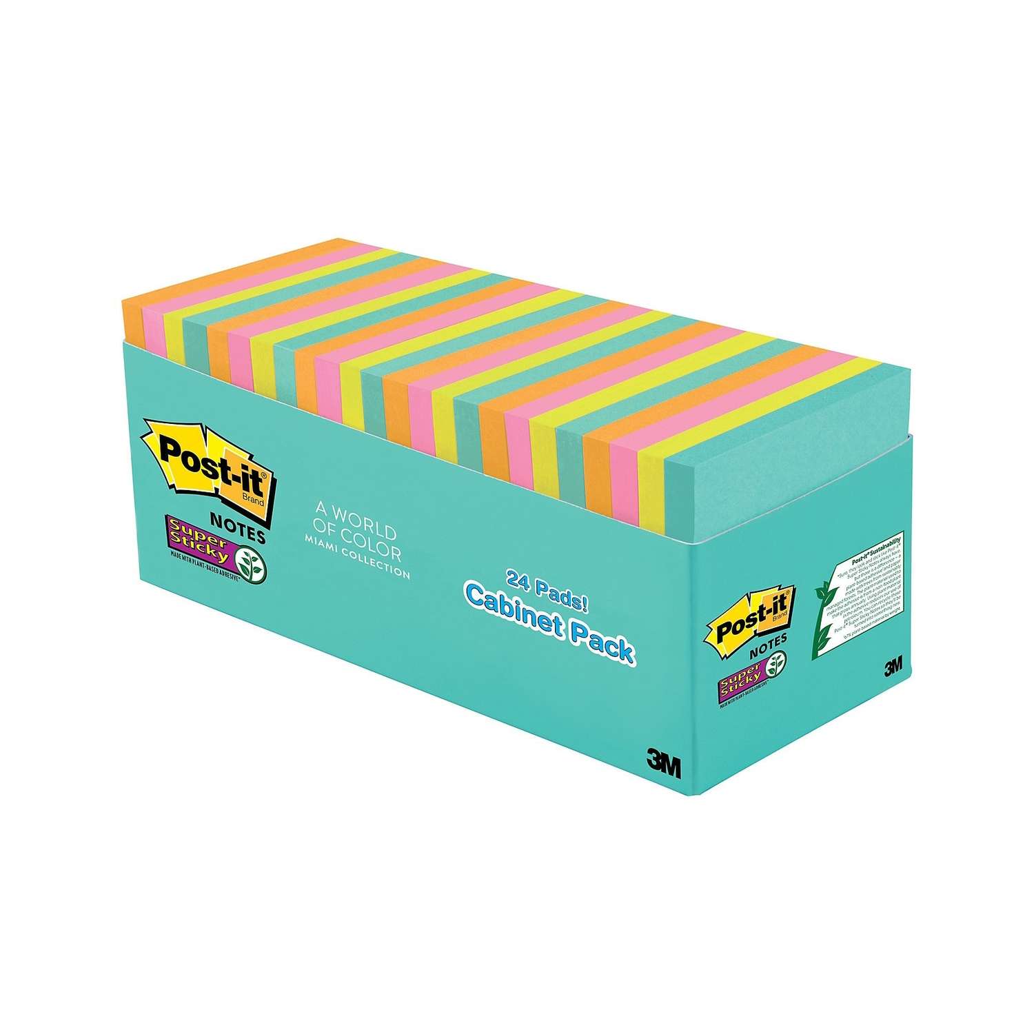 Post-it 3 in. W X 3 in. L Assorted Sticky Notes 24 pad Mfr# 336977 ...