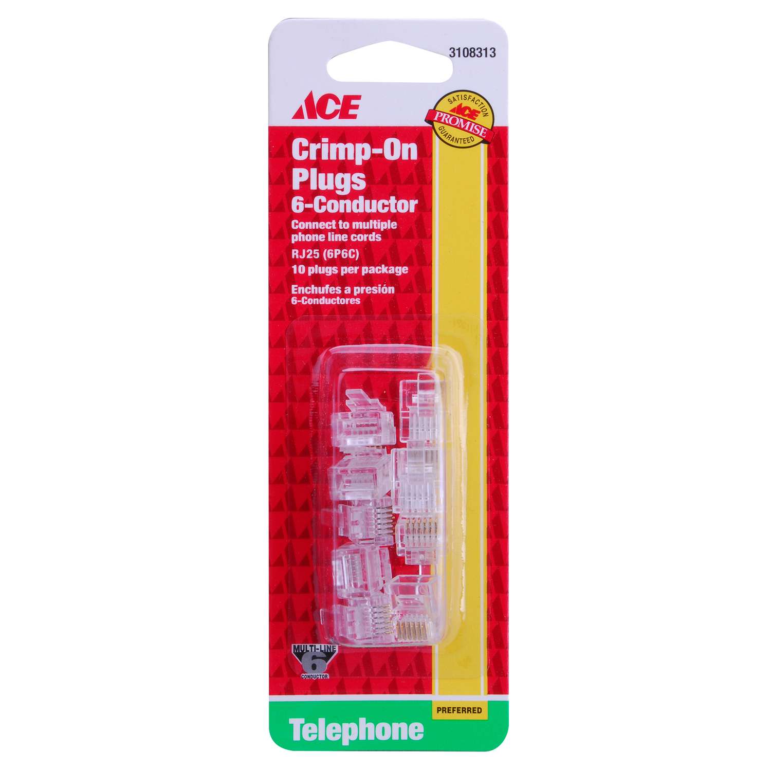 Ace 0 ft. L Clear Crimp Plug Mfr# 3108313 - Ace Hardware