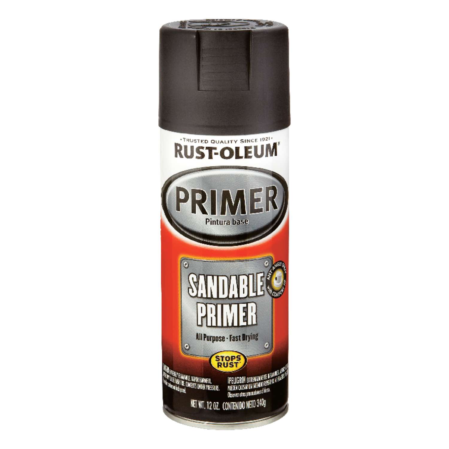 Rust-Oleum Automotive Flat Black Automotive Sandable Primer Spray 12 oz ...