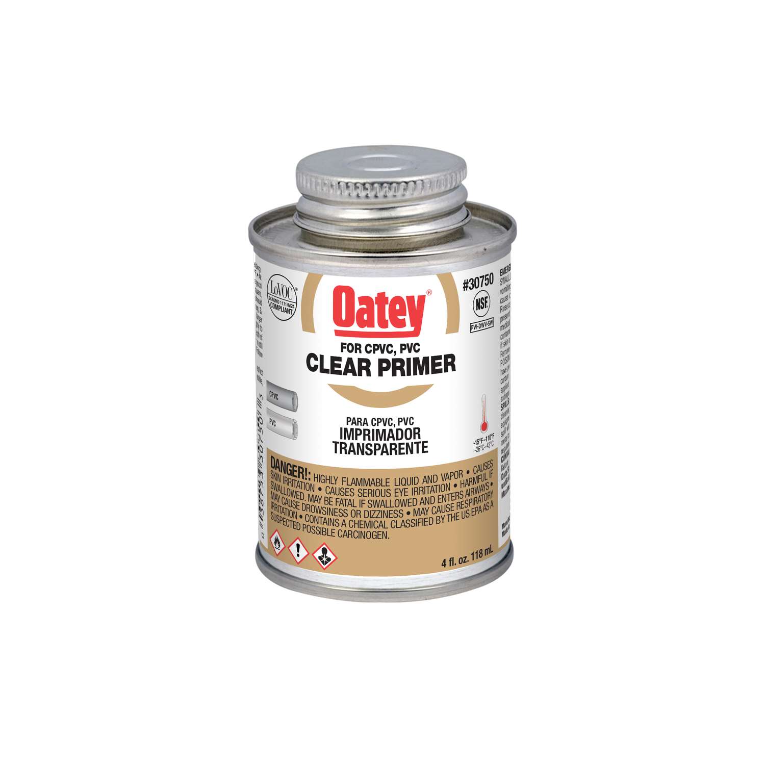 Oatey Clear Primer For CPVC/PVC 4 oz - Ace Hardware
