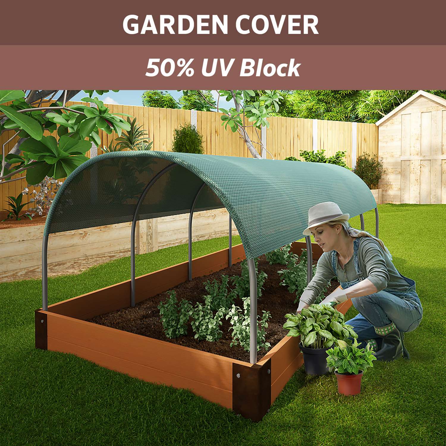 Coolaroo Polyethylene Shade Fabric Shade Cloth 100 ft. H X 6 ft. W Mfr ...