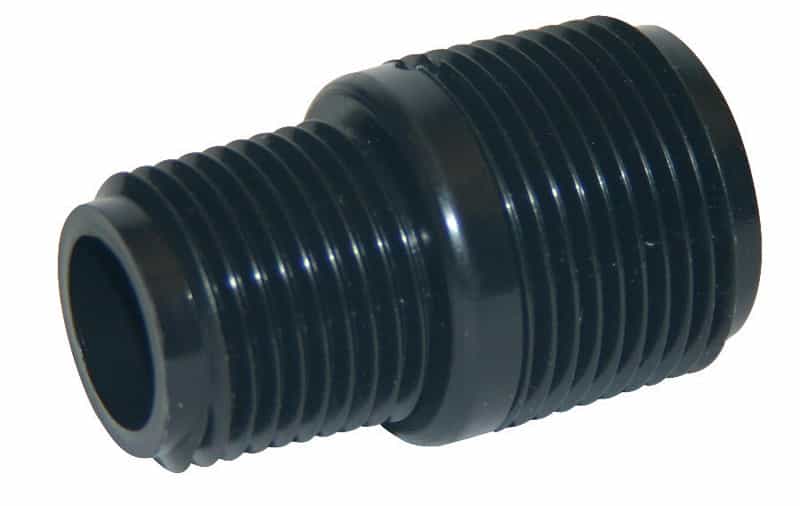 B&K Schedule 40 3/4 in. MPT x 1/2 in. Dia. MPT Polyethylene Pipe Nipple ...