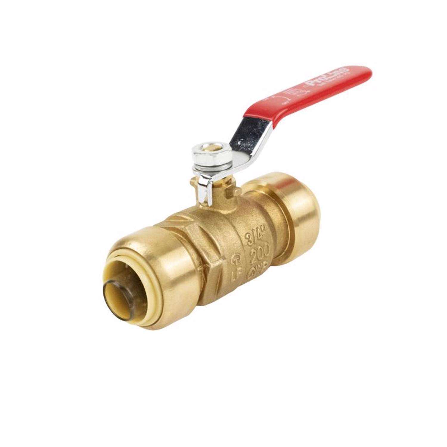 BK Products Proline 1 in. Brass Push Fit Ball Valve Full Port - Ace ...