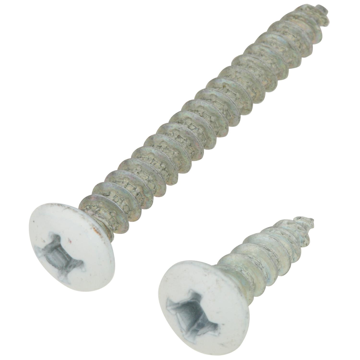 National Hardware White Steel Ornamental Shelf Bracket Screws Mfr# N218 ...
