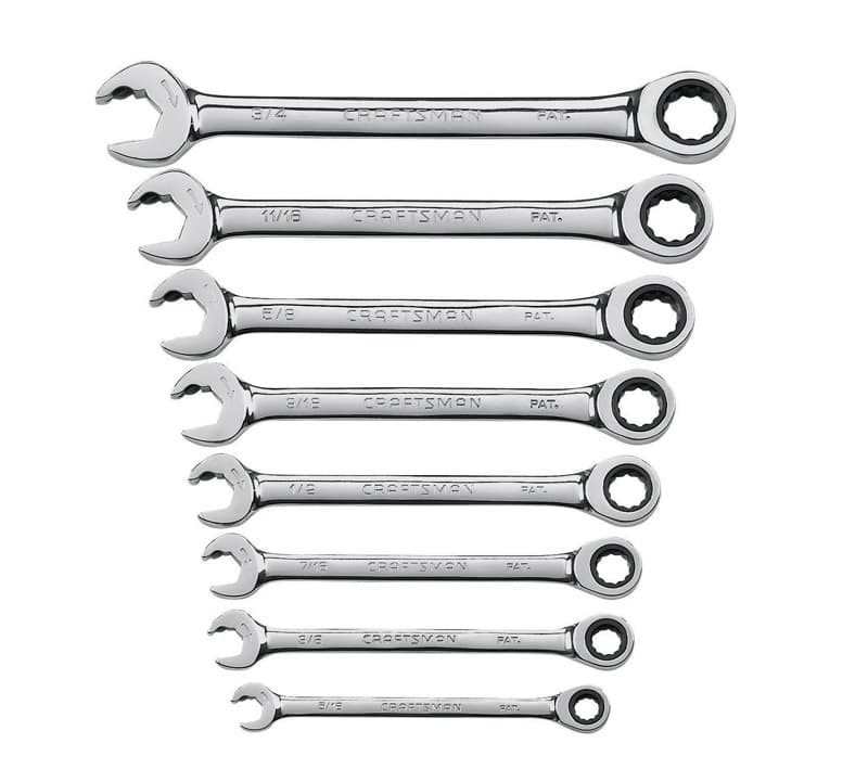 Craftsman SAE Wrench Set 8 pc - Sansujyuku